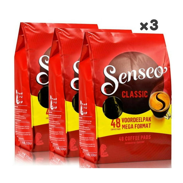 Douwe Egberts Senseo Classic Coffee Pads - 3 Packs of 48 - Smooth and ...