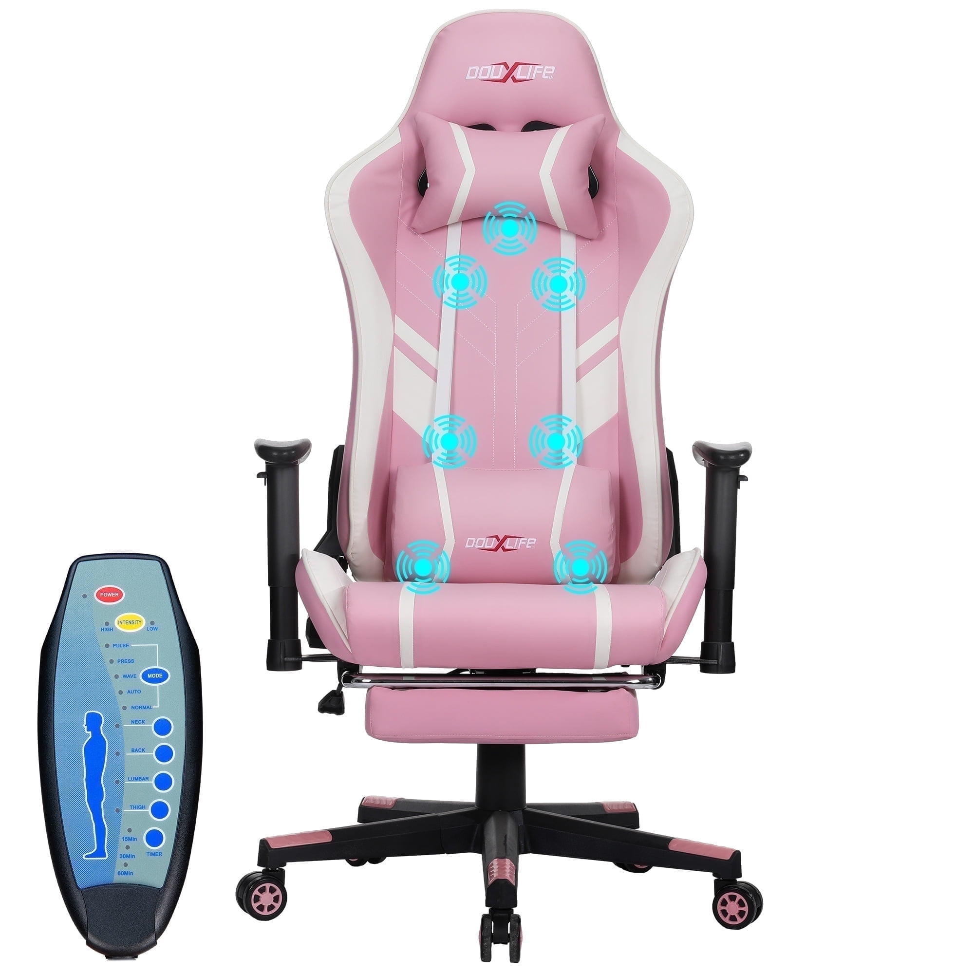 Douxlife Professional Full Body Massage Gaming Chair with Footrest, 175 ...