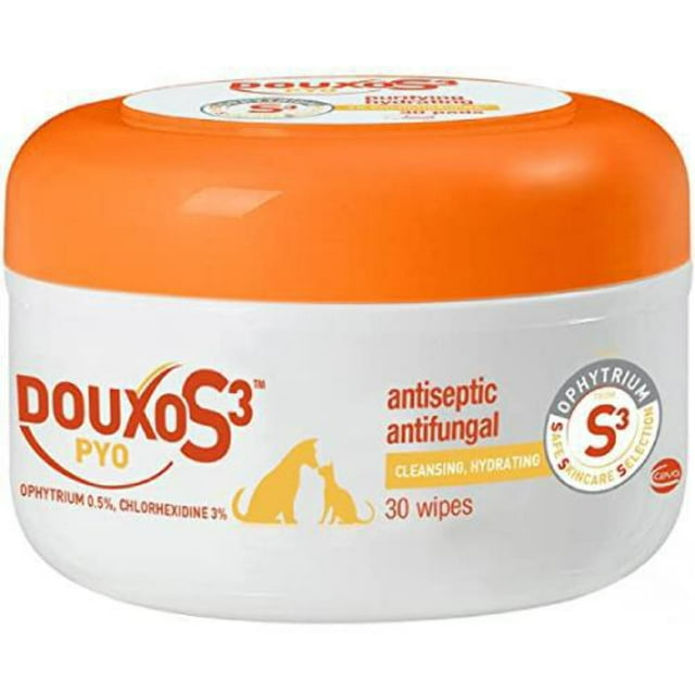 Douxo Chlorhexidine 3% PS PYO Pads for Dogs and Cats 30CT - Walmart.com