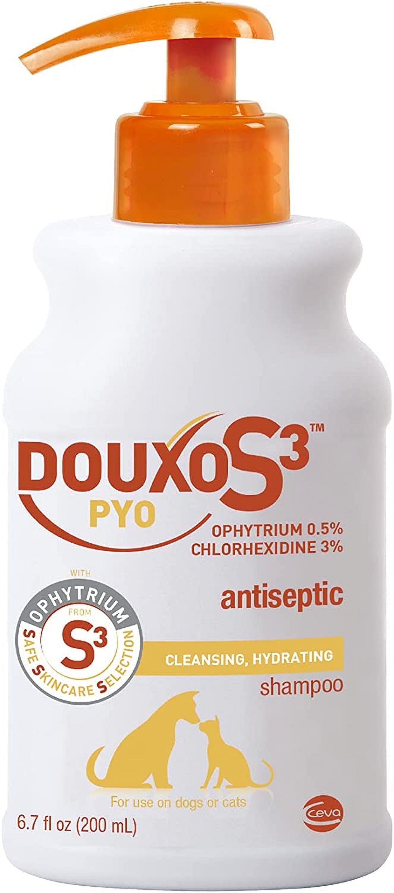Douxo S3 PYO Pet Antibacterial & Antifungal Shampoo for Dogs & Cats ...