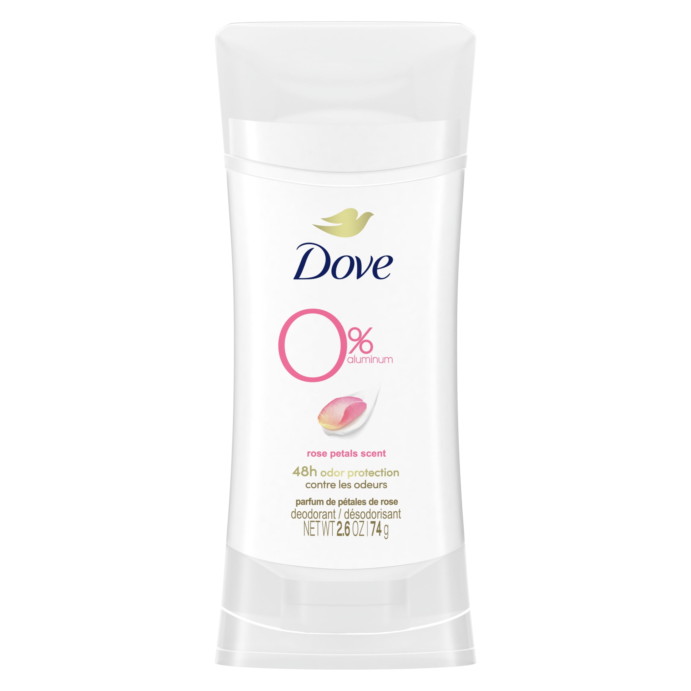 Dove 0% Aluminum Women's Deodorant Stick, Rose Petals, 2.6 oz - Walmart.com