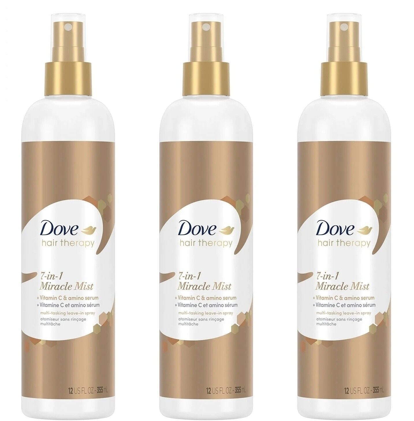 Dove 7-in-1 Miracle Mist for Women - Anti Frizz Detangler, Shine ...