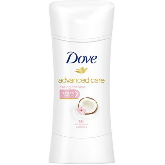 Dove Advanced Care Anti-Perspirant Deodorant, Caring Coconut 2.6 oz (Pack of 2) - Walmart.com
