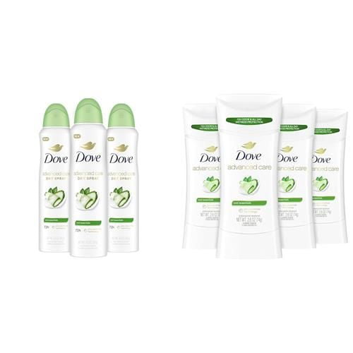 Dove Advanced Care Antiperspirant Deodorant Cool Essentials Dry Spray 3 ...