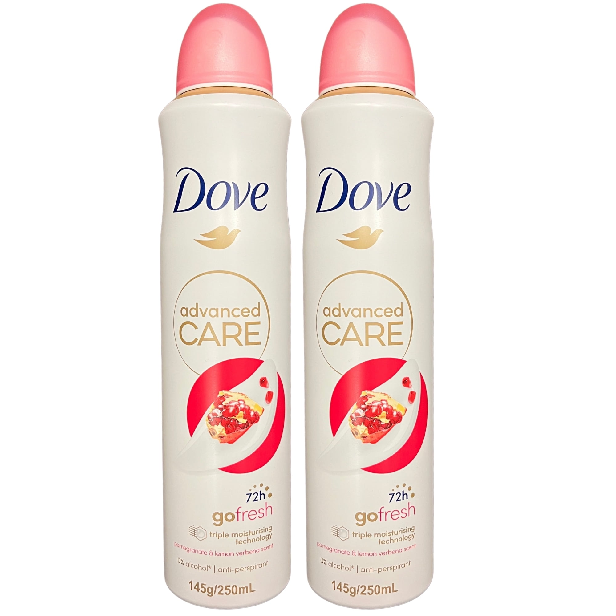 Dove Advanced Care Antiperspirant Deodorant Spray 2-Pack, 72H ...