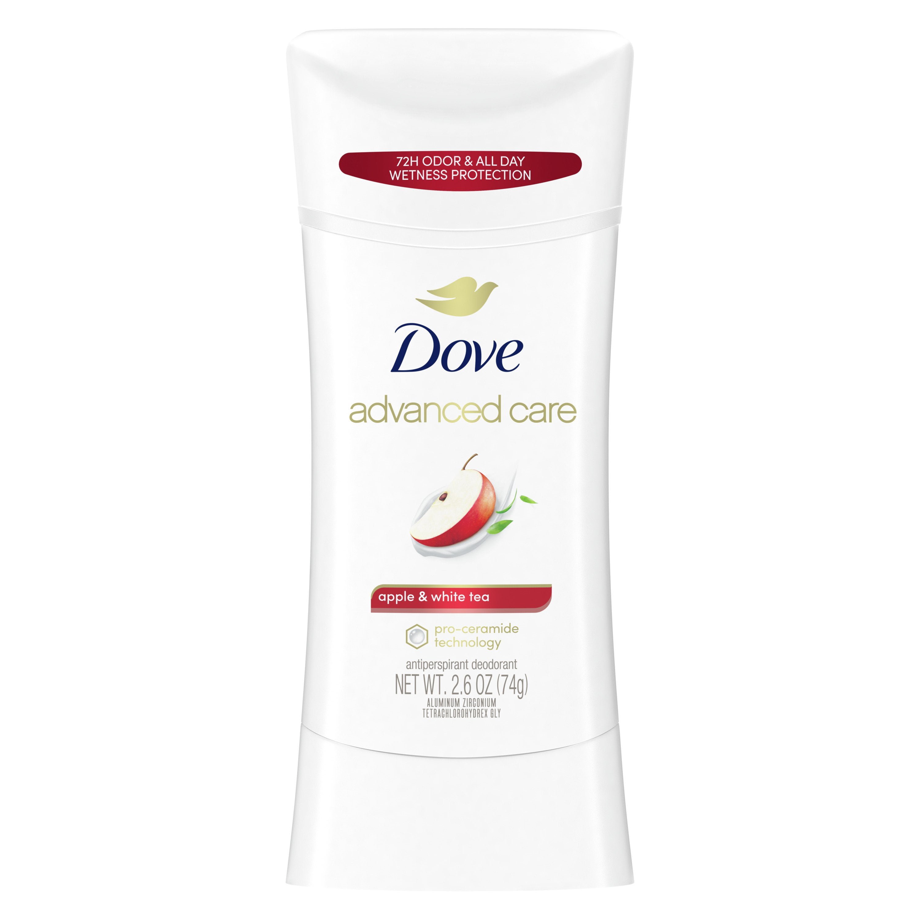 Dove Advanced Care Antiperspirant Deodorant Stick Apple & White Tea ...