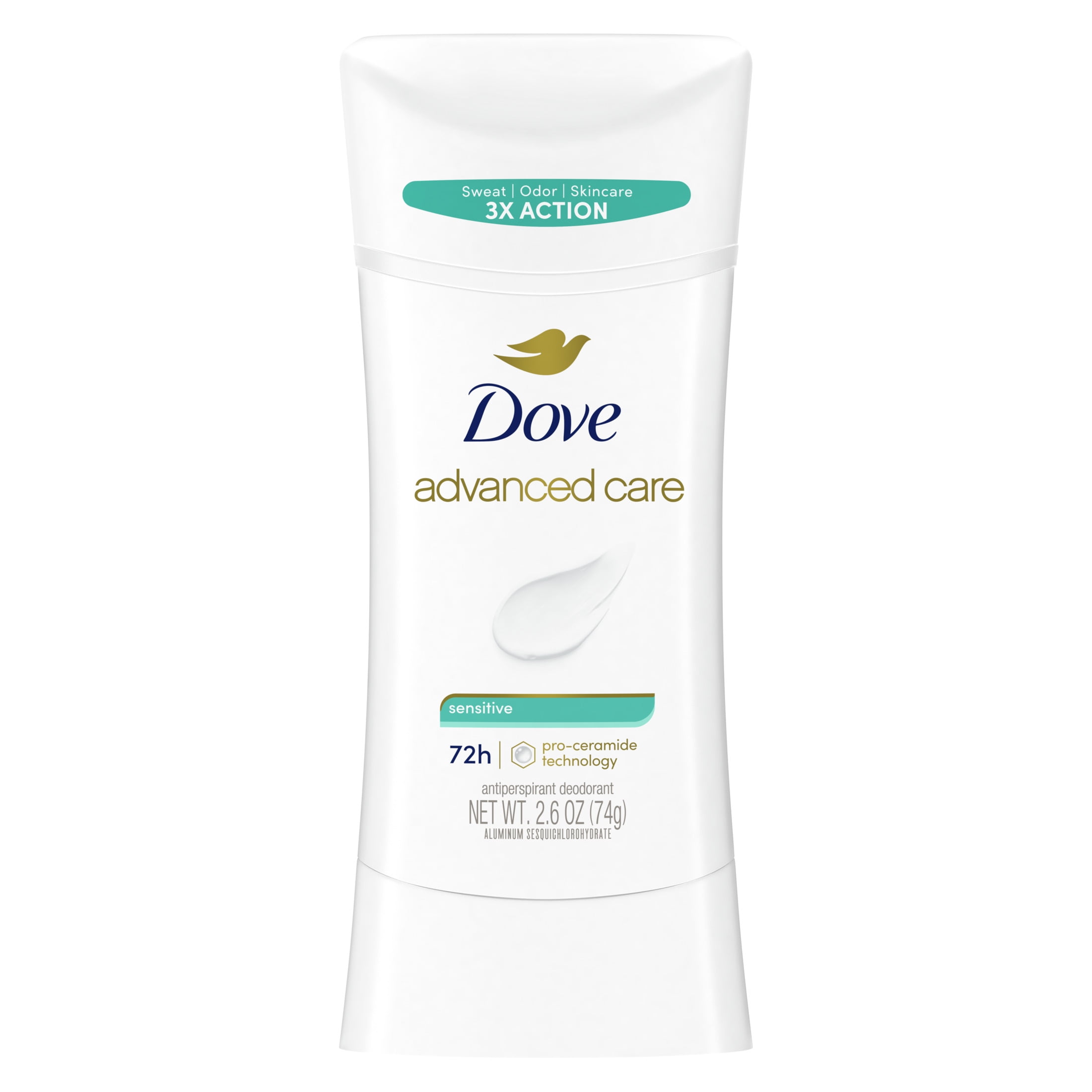Dove Advanced Care Antiperspirant Deodorant Stick for Women, Sensitive ...