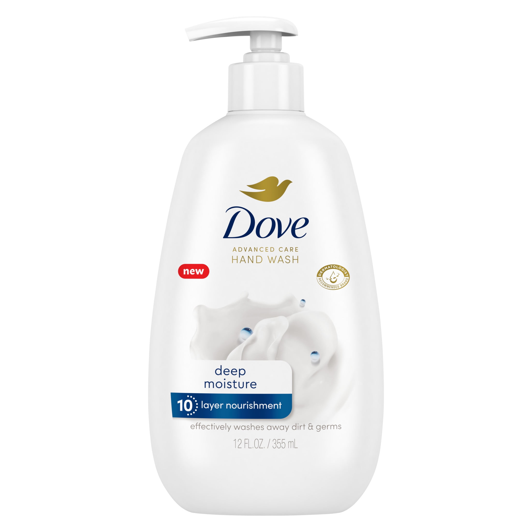 Dove Advanced Care Daily Use Deep Moisture Hand Soap, 12 fl oz ...