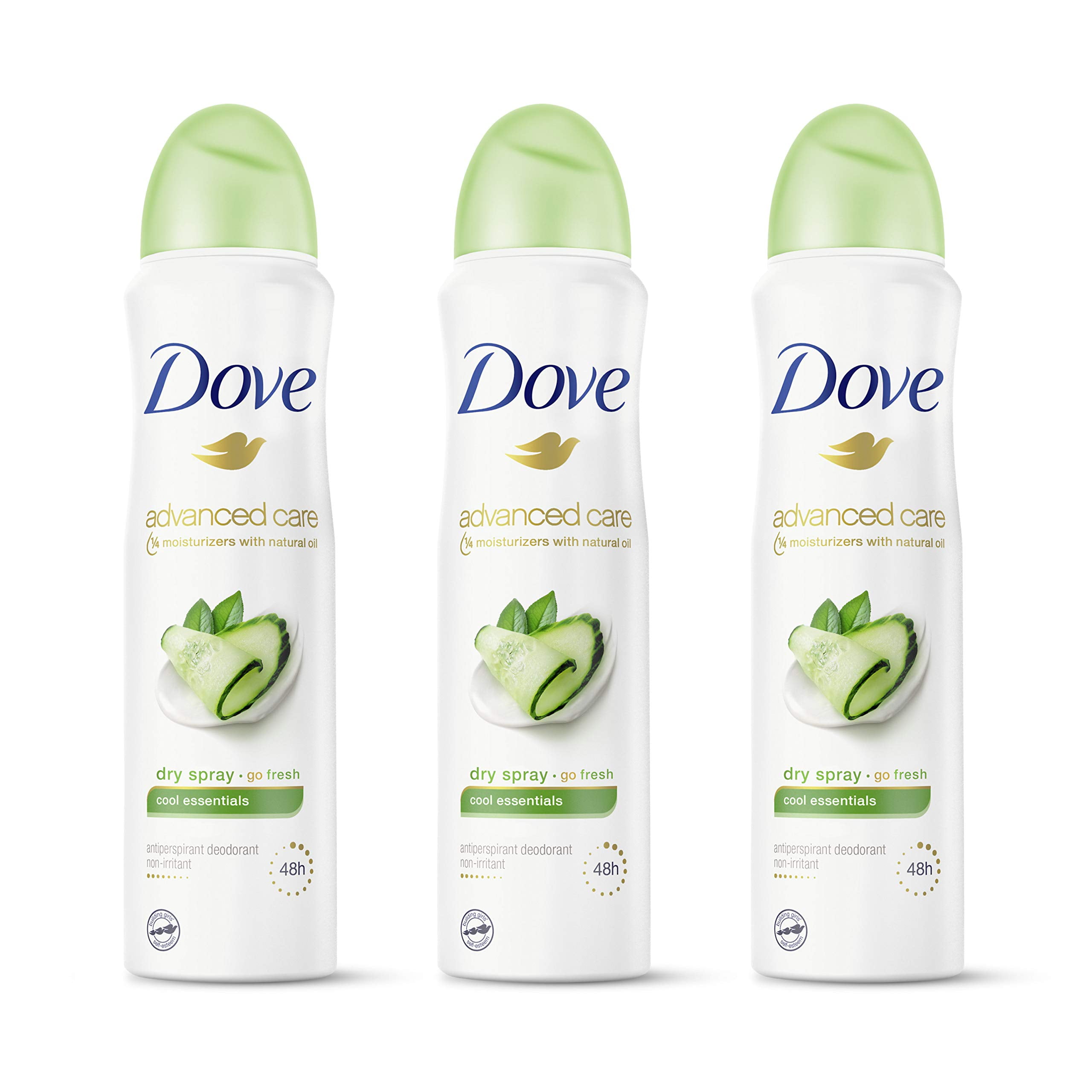Dove Advanced Care Dry Spray Antiperspirant Deodorant For Women, Cool ...