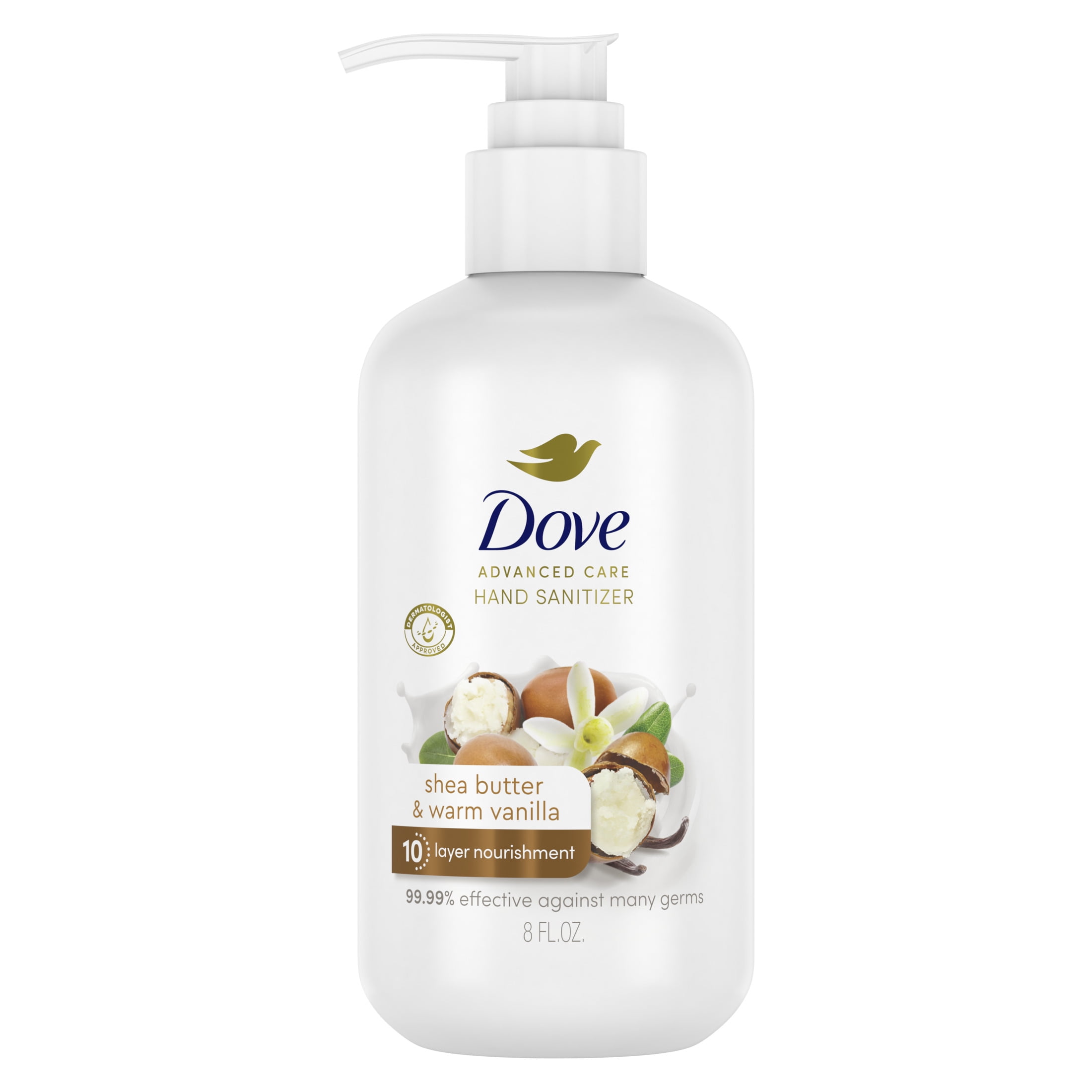 Dove Advanced Care Nourishing & Moisturizing Hand Sanitizer Gel, Warm ...