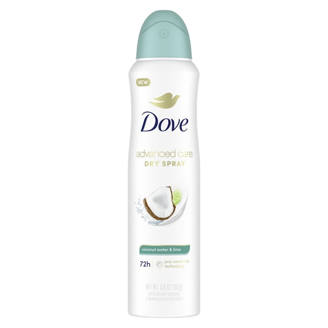 Dove Advanced Care Women's Antiperspirant Deodorant Dry Spray Coconut ...
