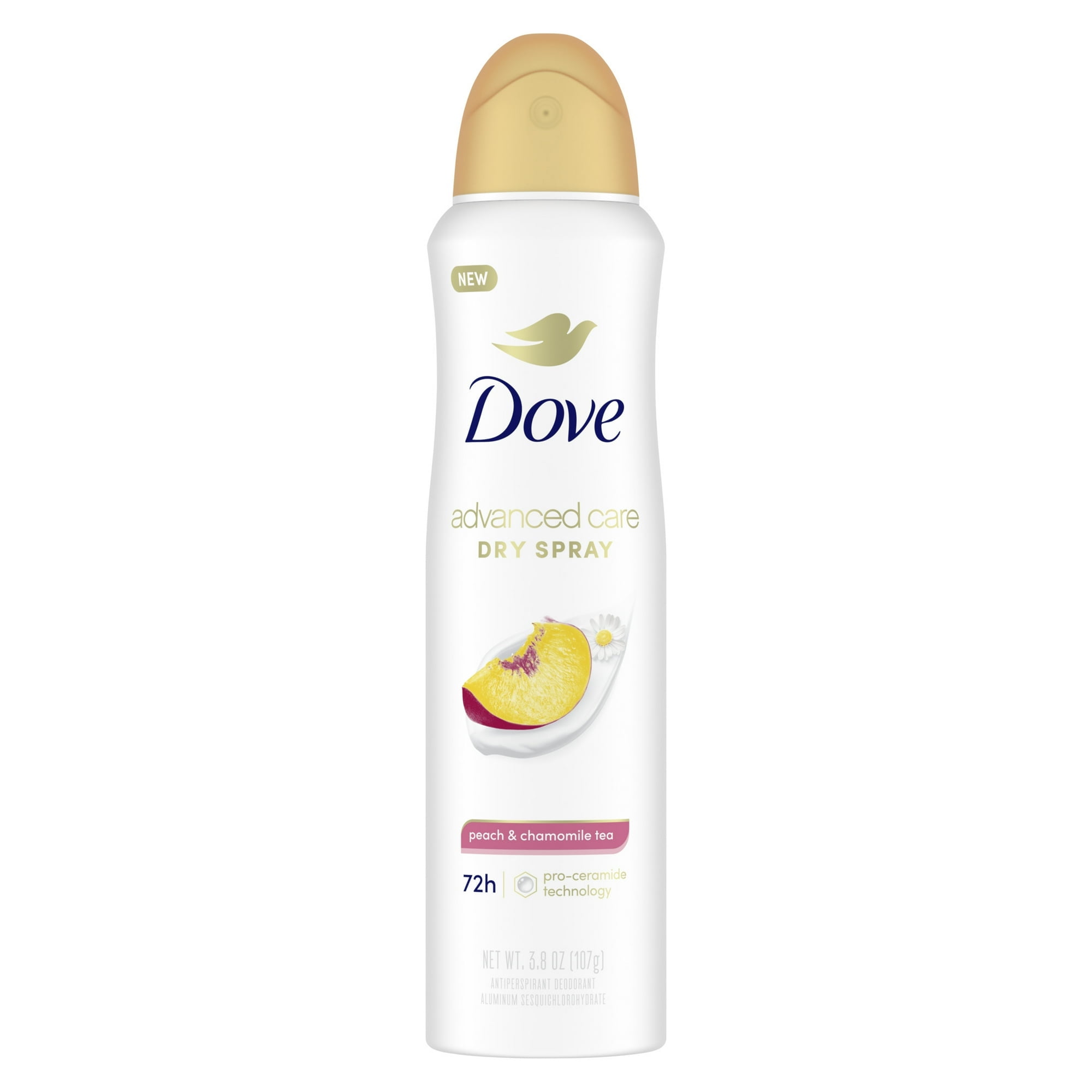 Dove Advanced Care Women's Antiperspirant Deodorant Spray Peach & Chamomile Tea, 3.8 oz- 2 Pack ...