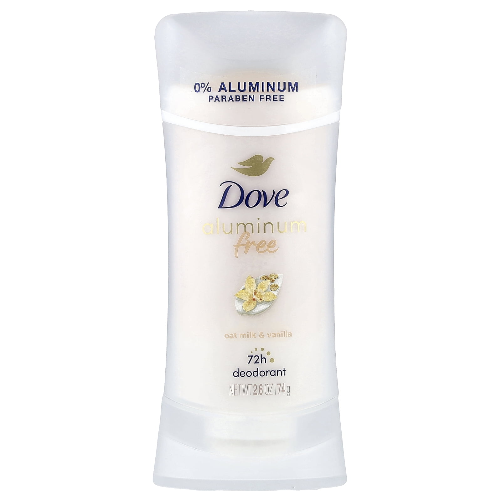 Dove Aluminum Free Deodorant, Oat Milk & Vanilla, 2.6 oz (74 g ...