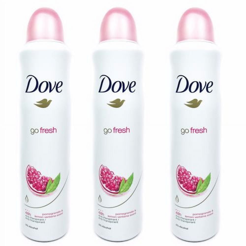 Dove Deodorant Antiperspirant Body Spray, Go Fresh Pomegranate & Lemon ...