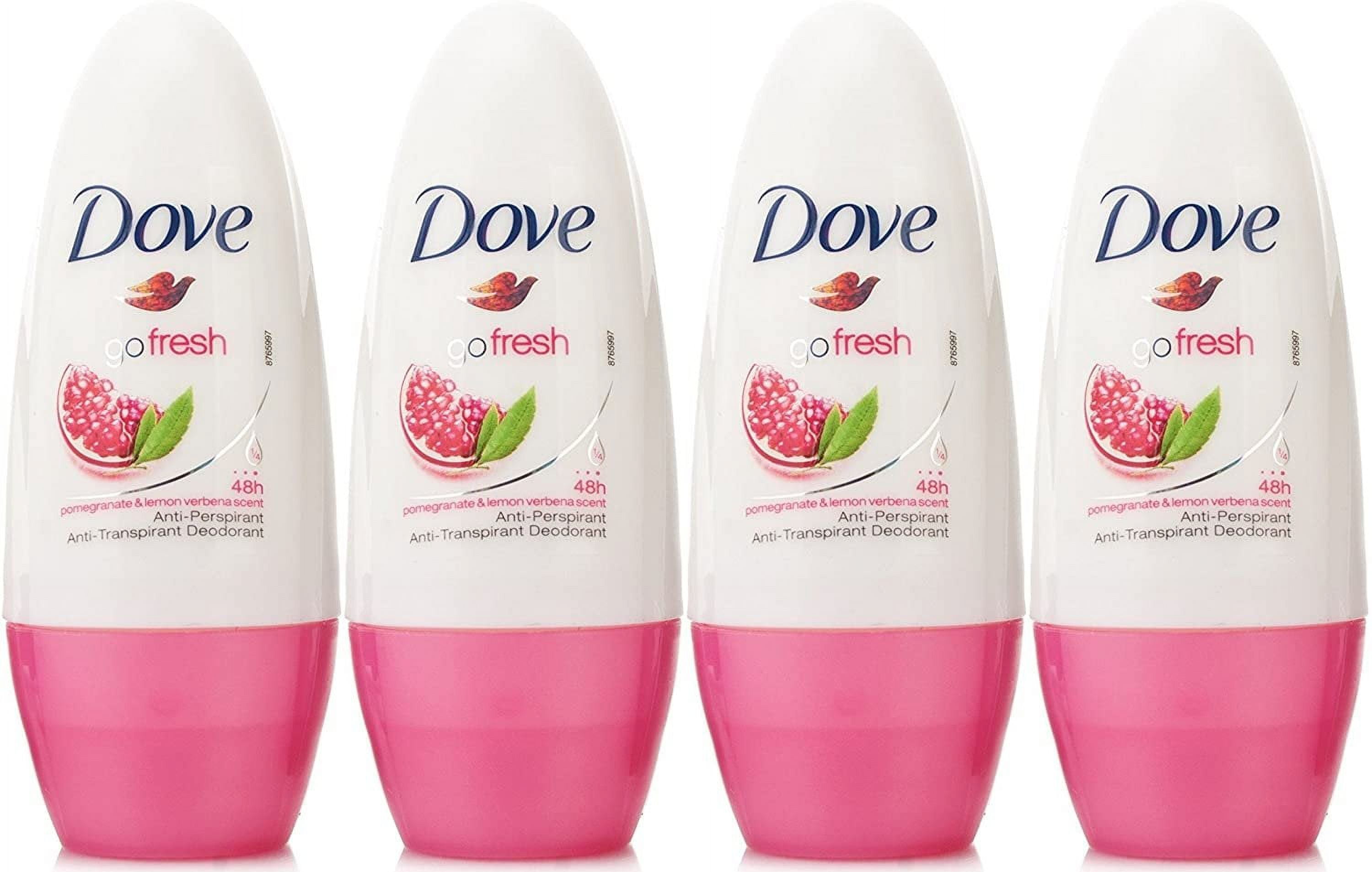 Dove Antiperspirant Deodorant Roll-On, Pomegranate Lemon Verbena, 1.7Oz ...