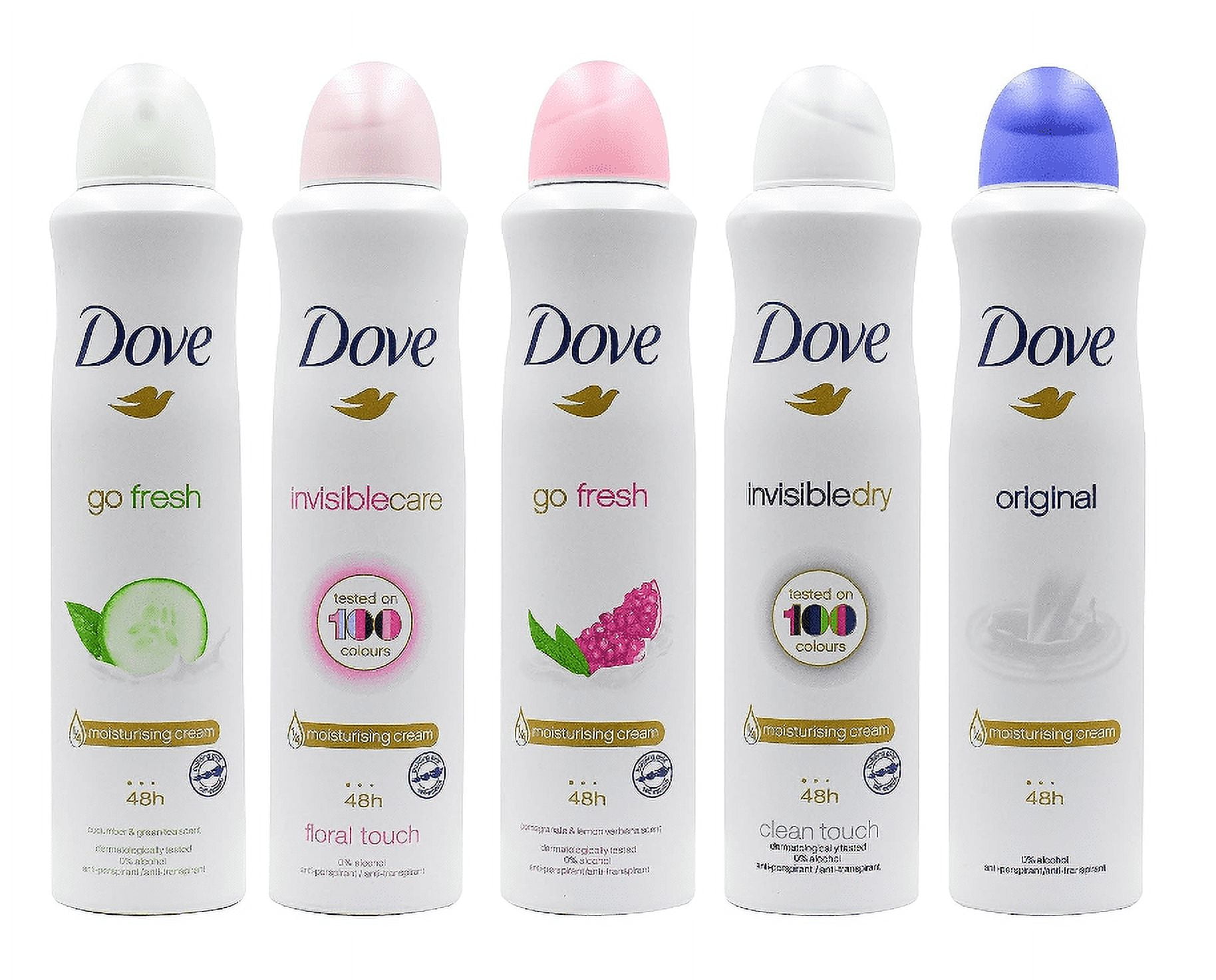Dove Antiperspirant Deodorant Spray, International Version, 250 ml (Pack of 5) - Walmart ...