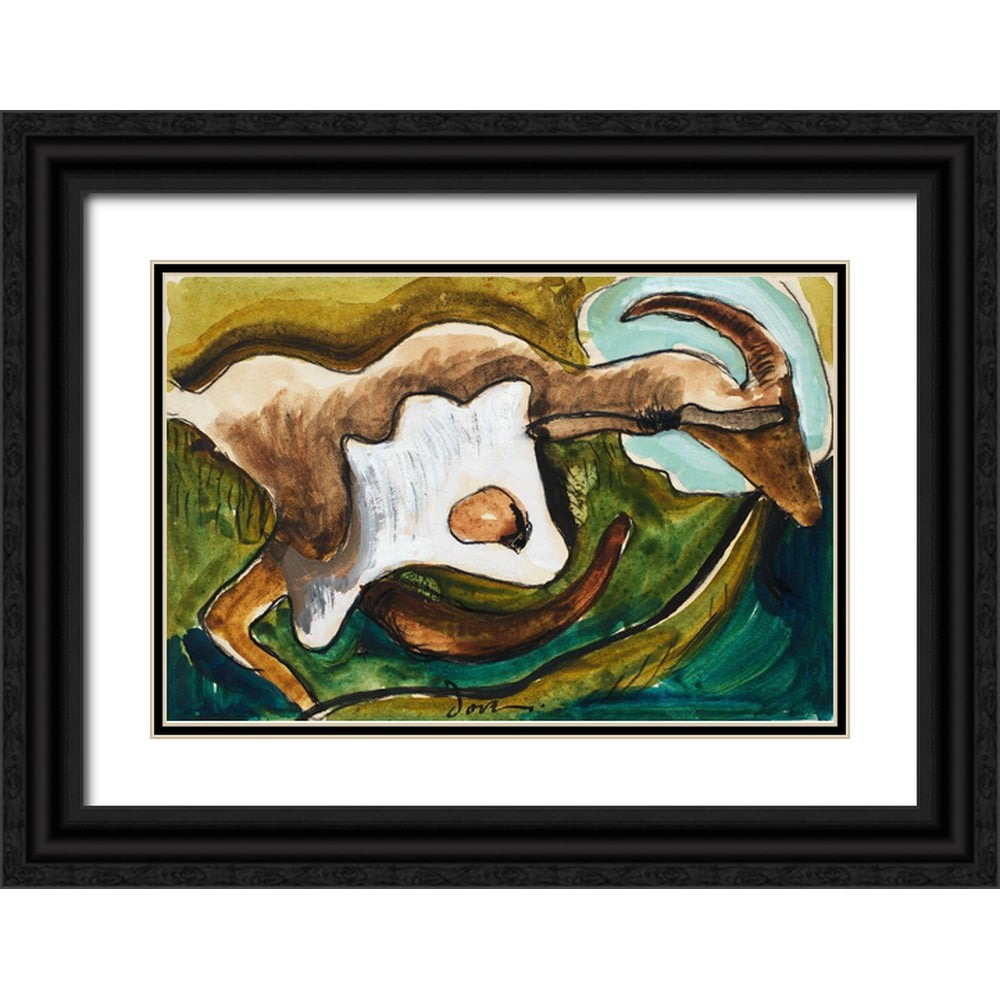 Dove, Arthur 14x11 Black Ornate Wood Framed with Double Matting Museum ...