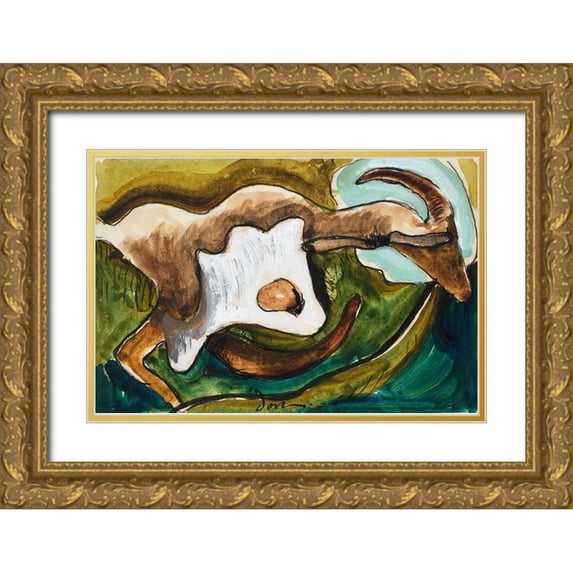 Dove, Arthur 14x11 Gold Ornate Wood Framed with Double Matting Museum ...