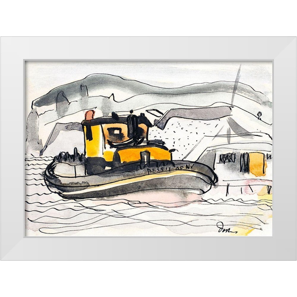 Dove, Arthur 32x24 White Modern Wood Framed Museum Art Print Titled ...