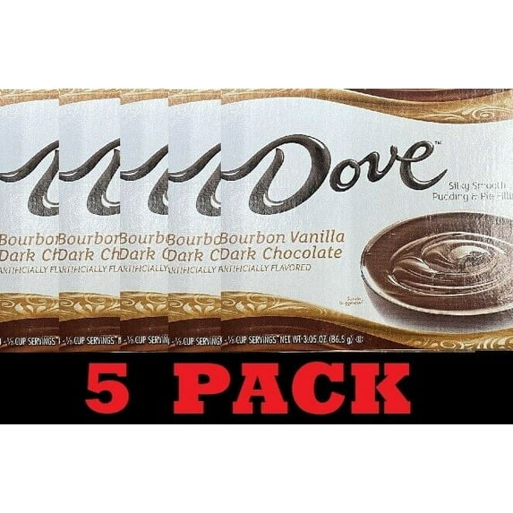 Dove BOURBON VANILLA DARK CHOCOLATE Silky Smooth Pudding Pie Filling ...