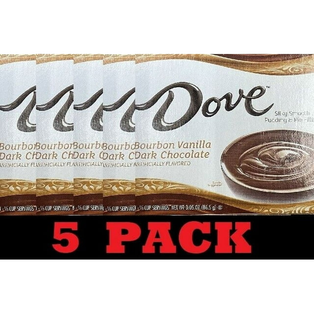 Dove BOURBON VANILLA DARK CHOCOLATE Silky Smooth Pudding Pie Filling ...