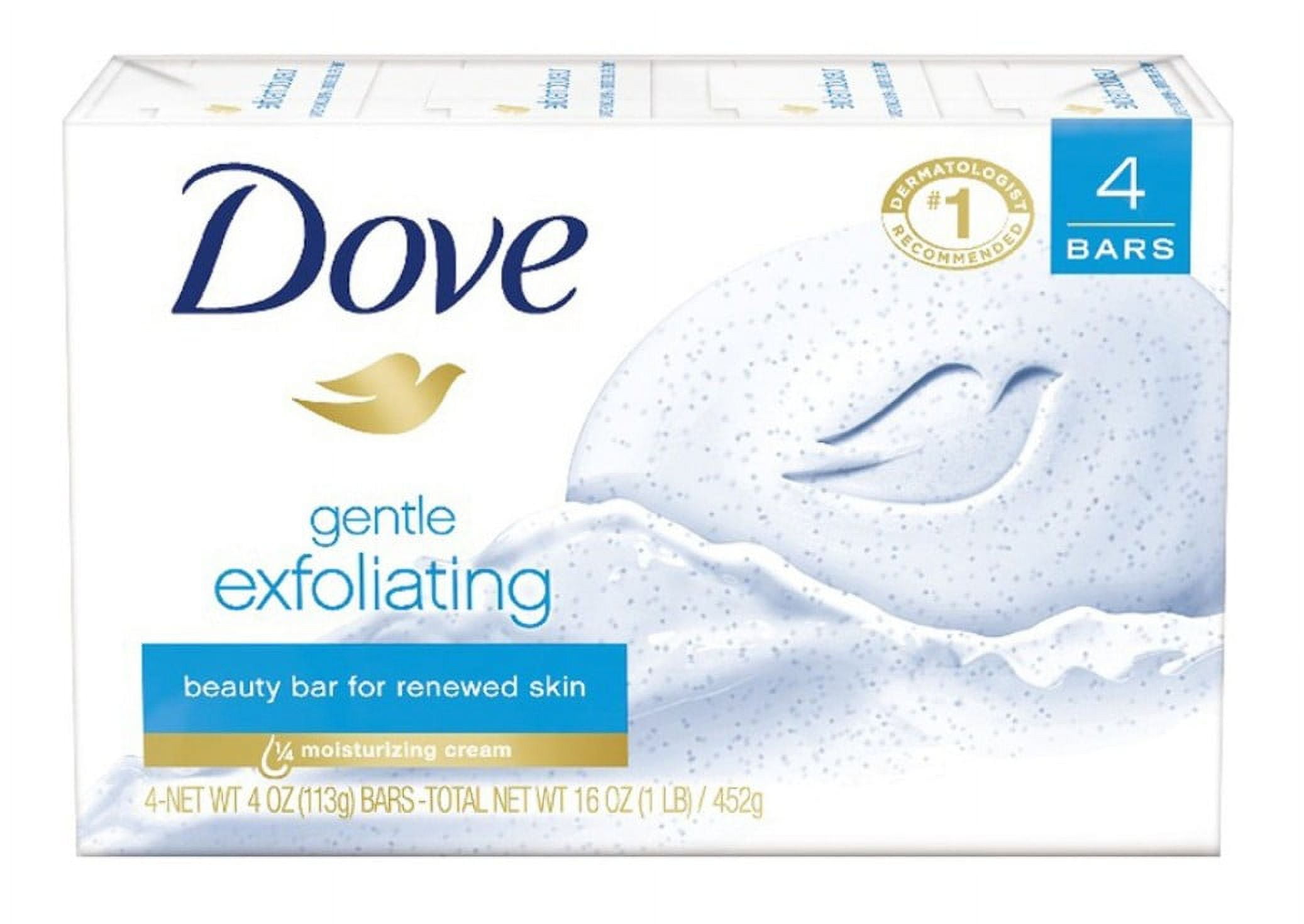 Dove Bar Soap Gentle Exfoliating 3.75oz 4 Count (Pack of 3) - Walmart.com