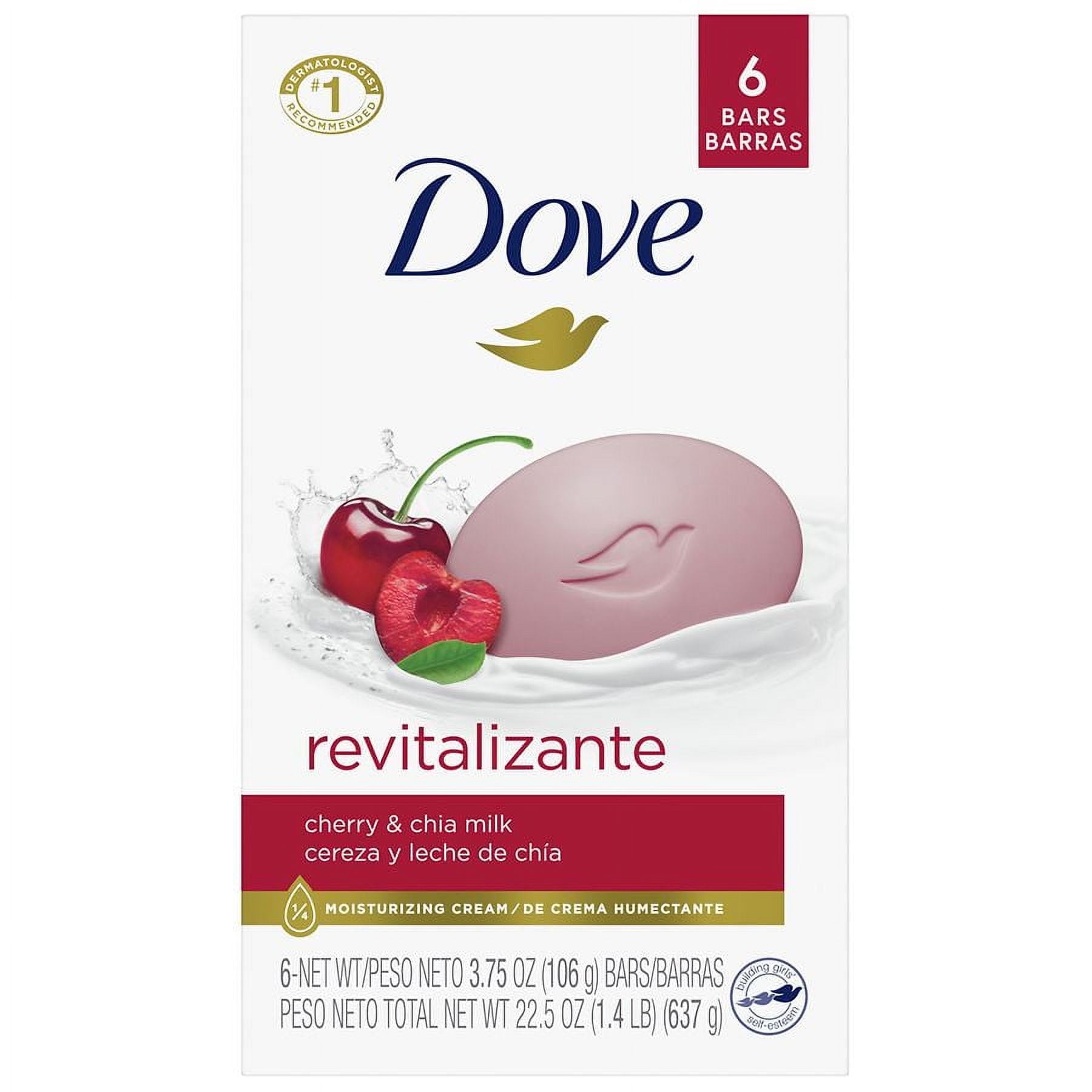 Dove Bar Soap Revitalizante Cherry & Chia Milk, Cherry & Chia Milk 3.75 ...