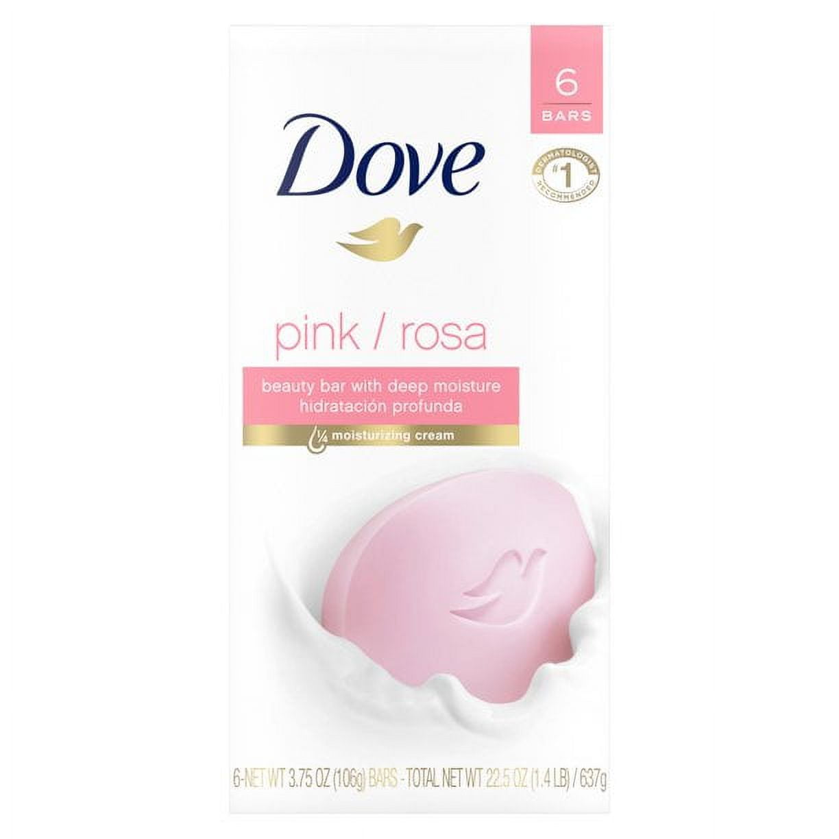 Dove Beauty Bar Pink 3.75 oz 6 Bars | 3 Packs - 18 Bars total - Walmart.com