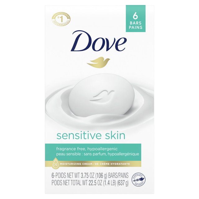 Dove Beauty Bar Sensitive Skin Unscented - 6-4 Oz Package May Vary ...