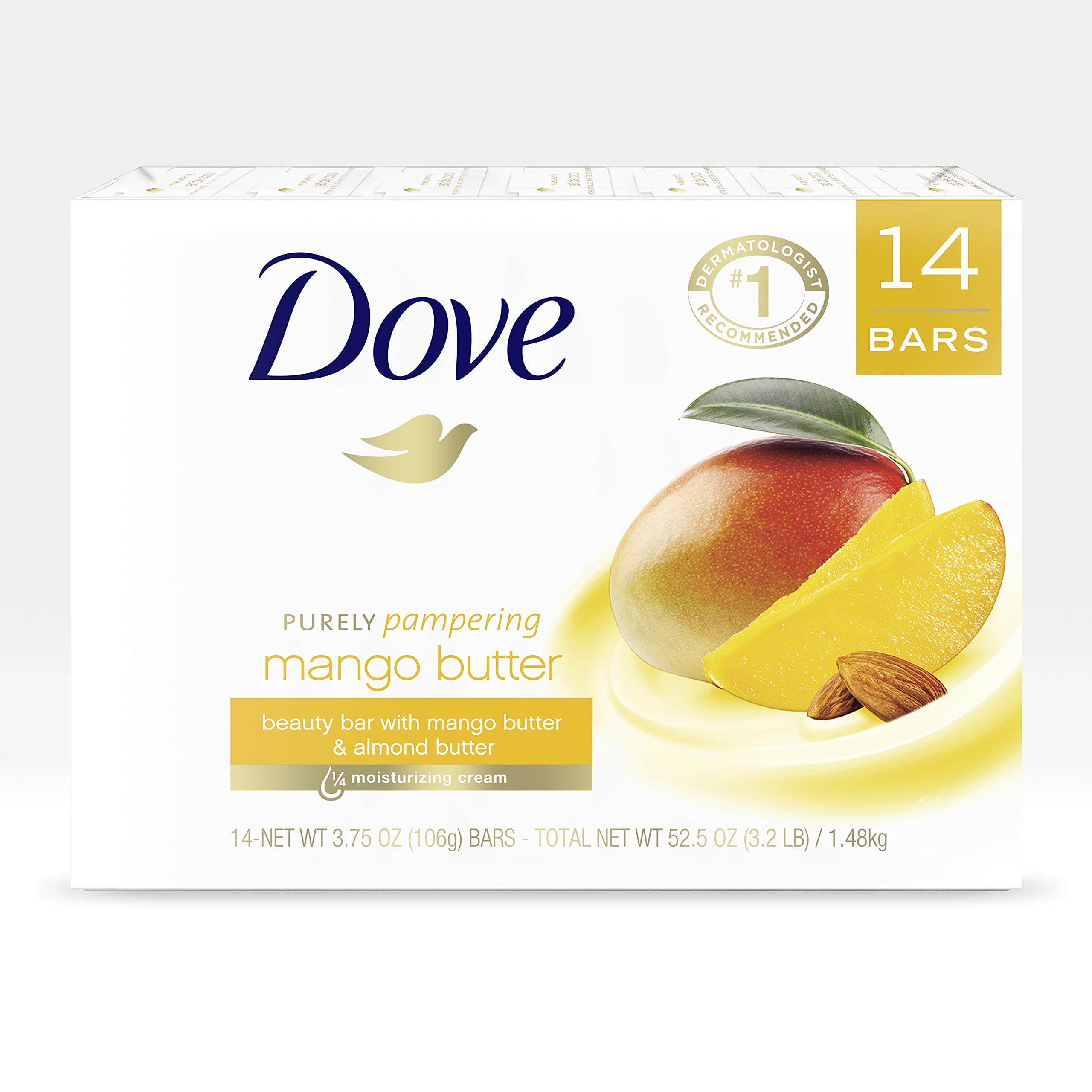 Dove Beauty Bar To Moisturize Dry Skin With Mango Butter More ...