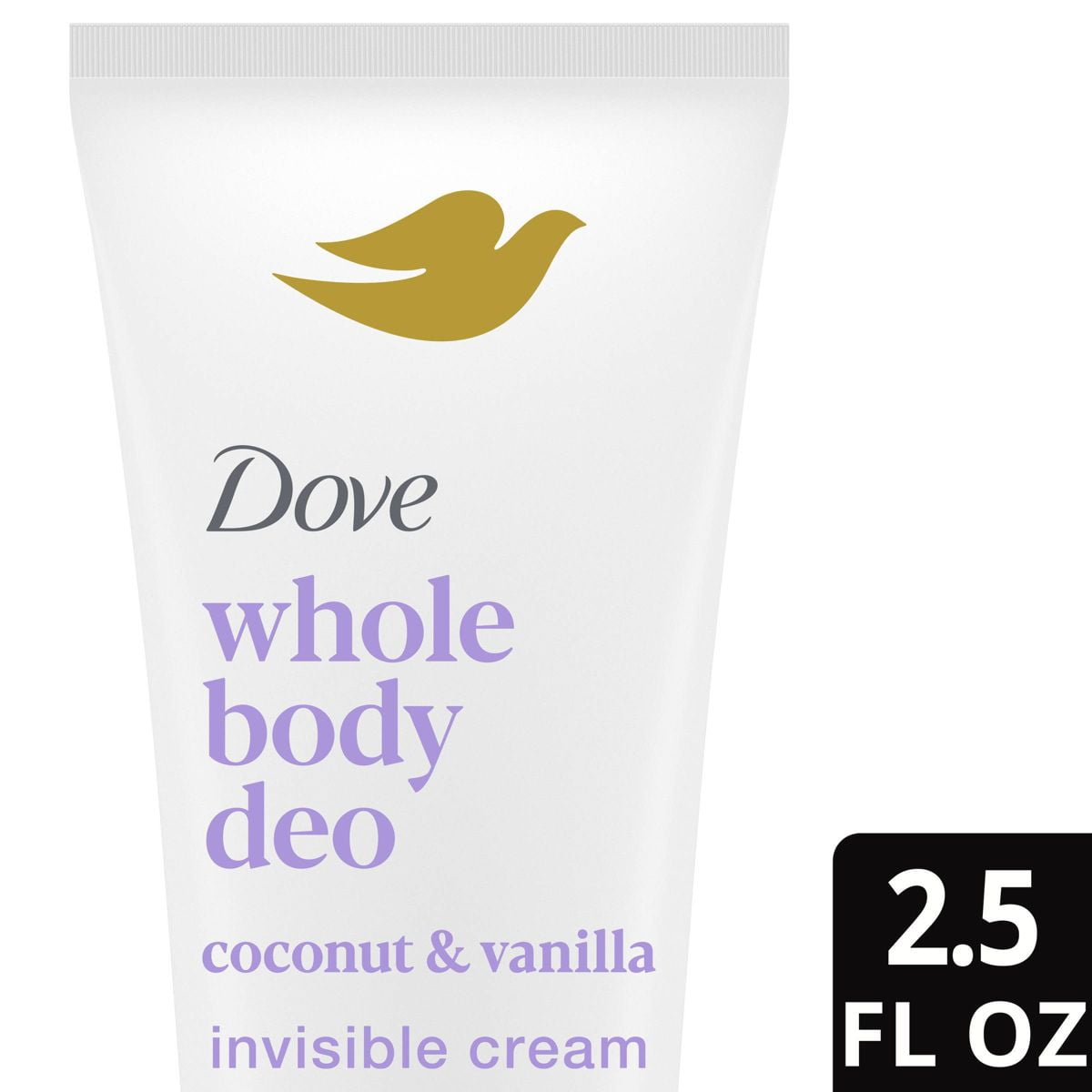 Dove Beauty Coconut Vanilla Whole Body Deodorant Cream - Aluminum Free ...