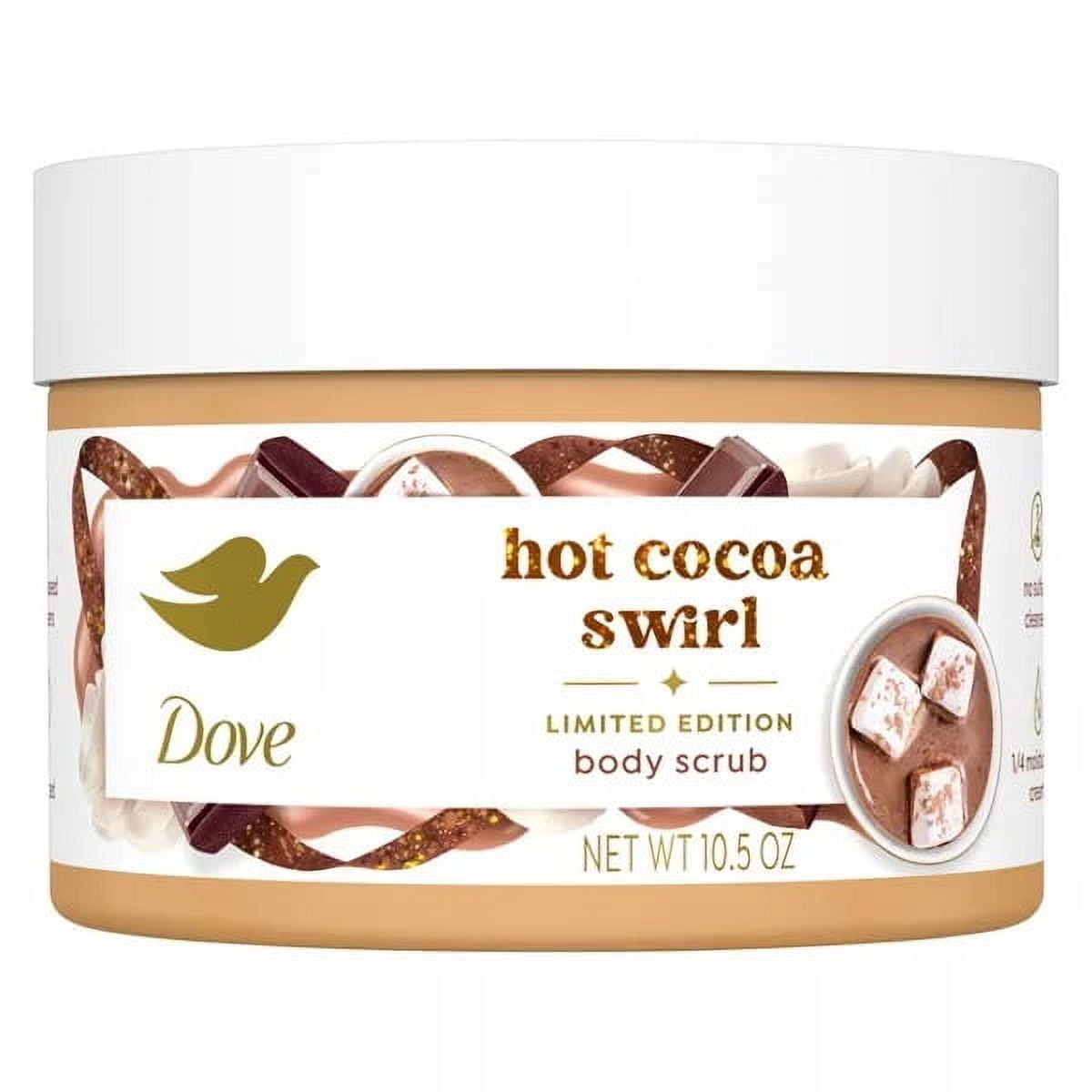 Dove Limited Edition Body Scrub, Hot Cocoa Swirl, Moisturizing, 10.5oz ...