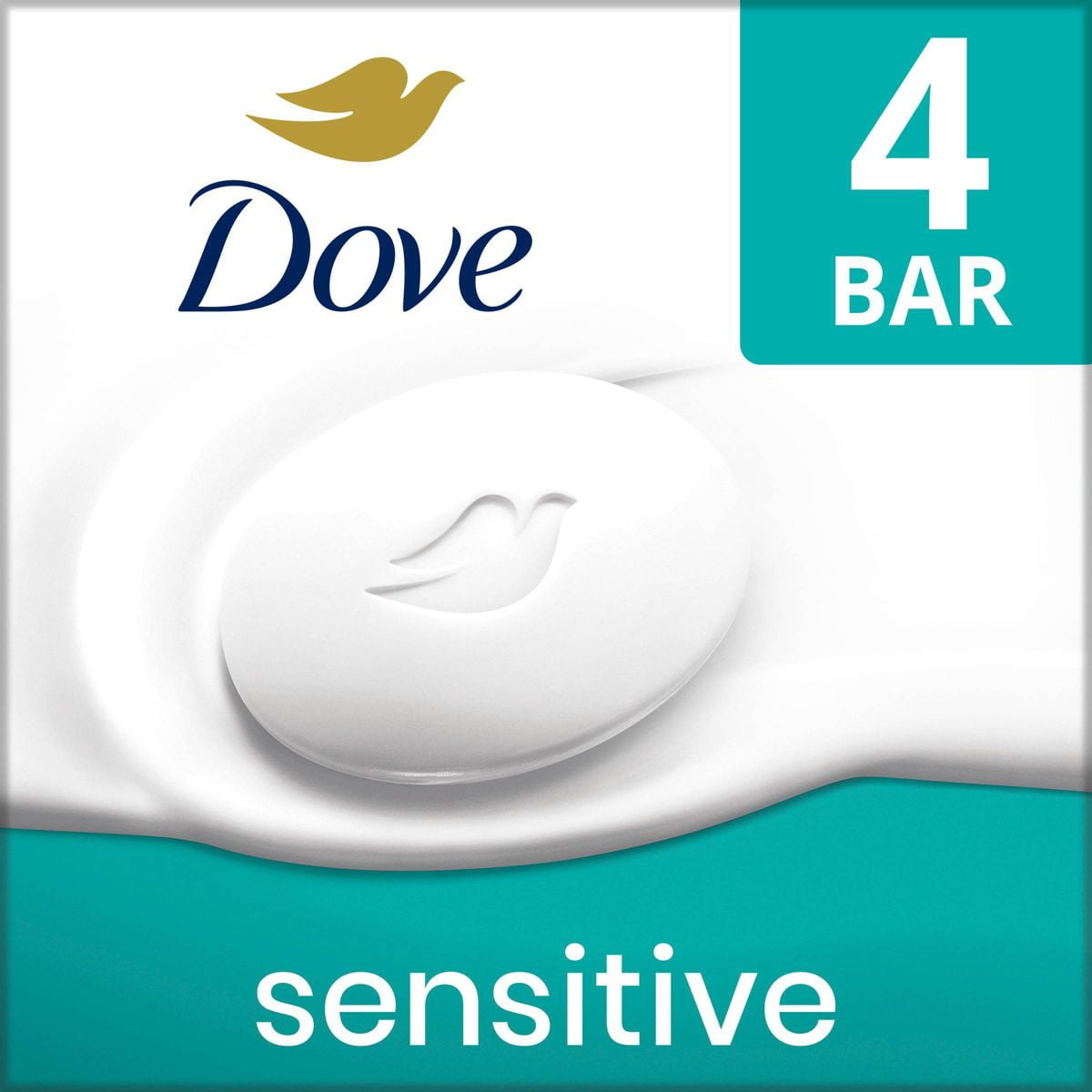 Dove Beauty Sensitive Skin Unscented Beauty Bar Soap - 4pk - 3.75oz ...