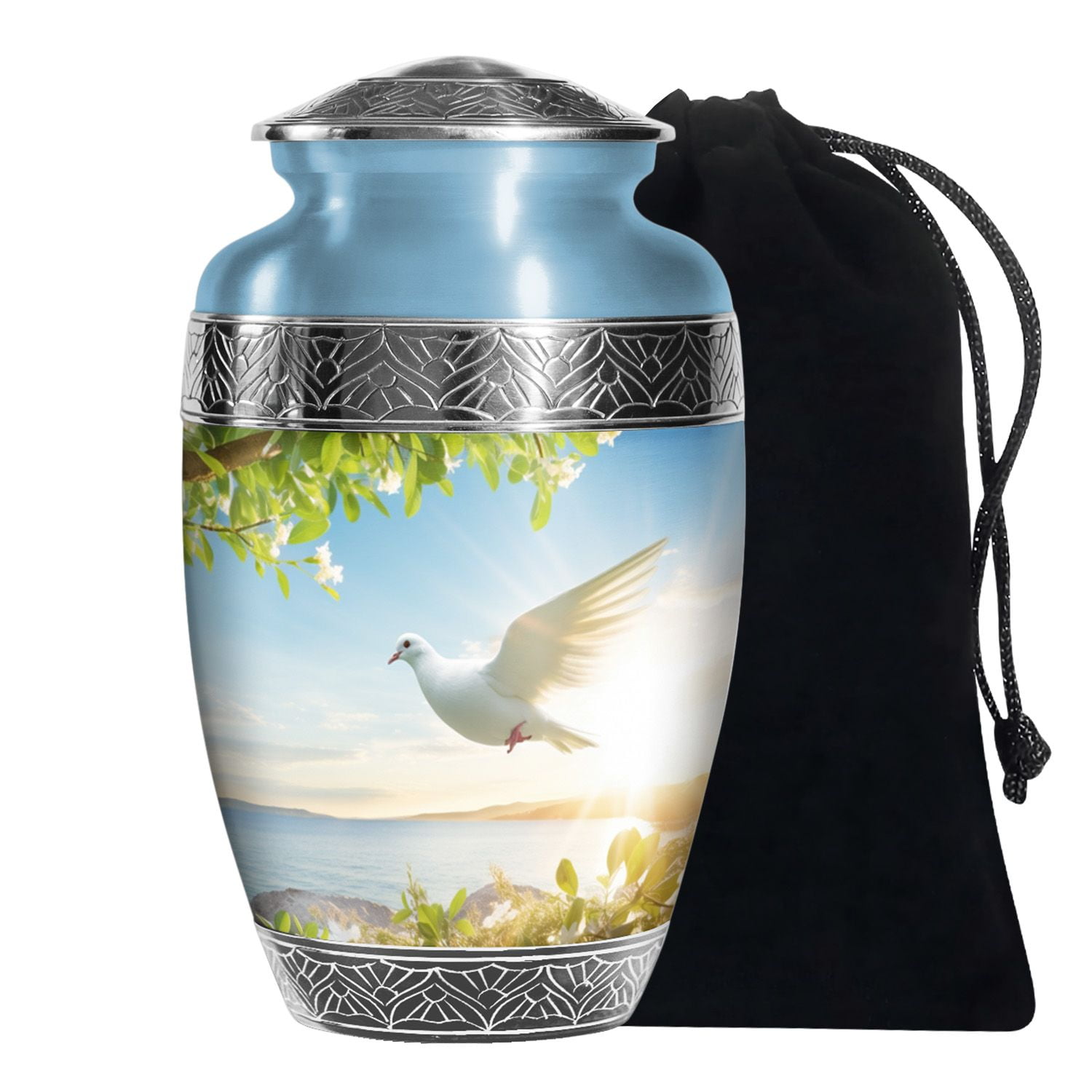 Dove Bird Decorative Urn For Adult Ashes Male Large Unique Urns For ...