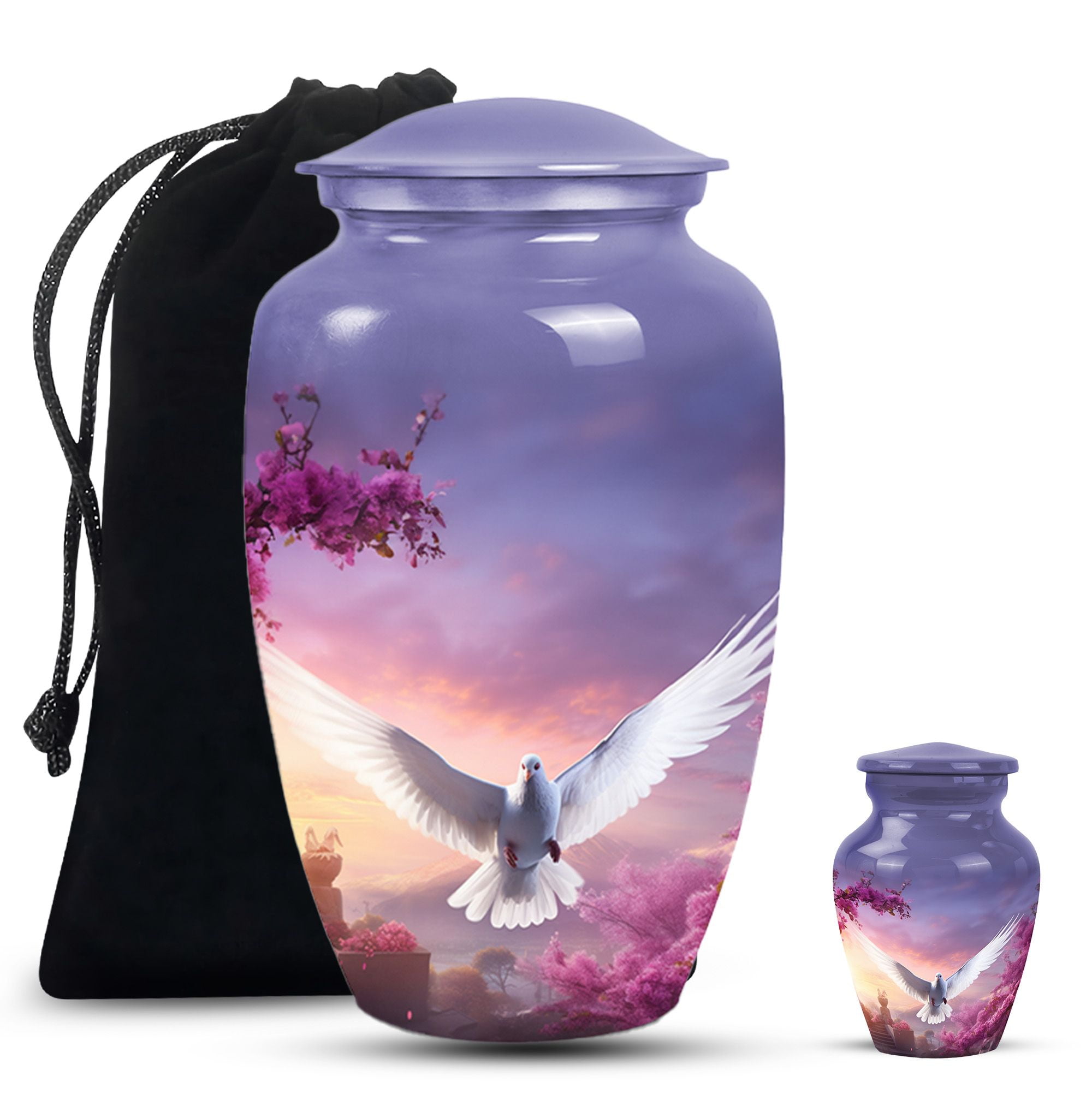 Dove Bird In Forest Memorial Urns For Ashes Adult Mother And Father ...