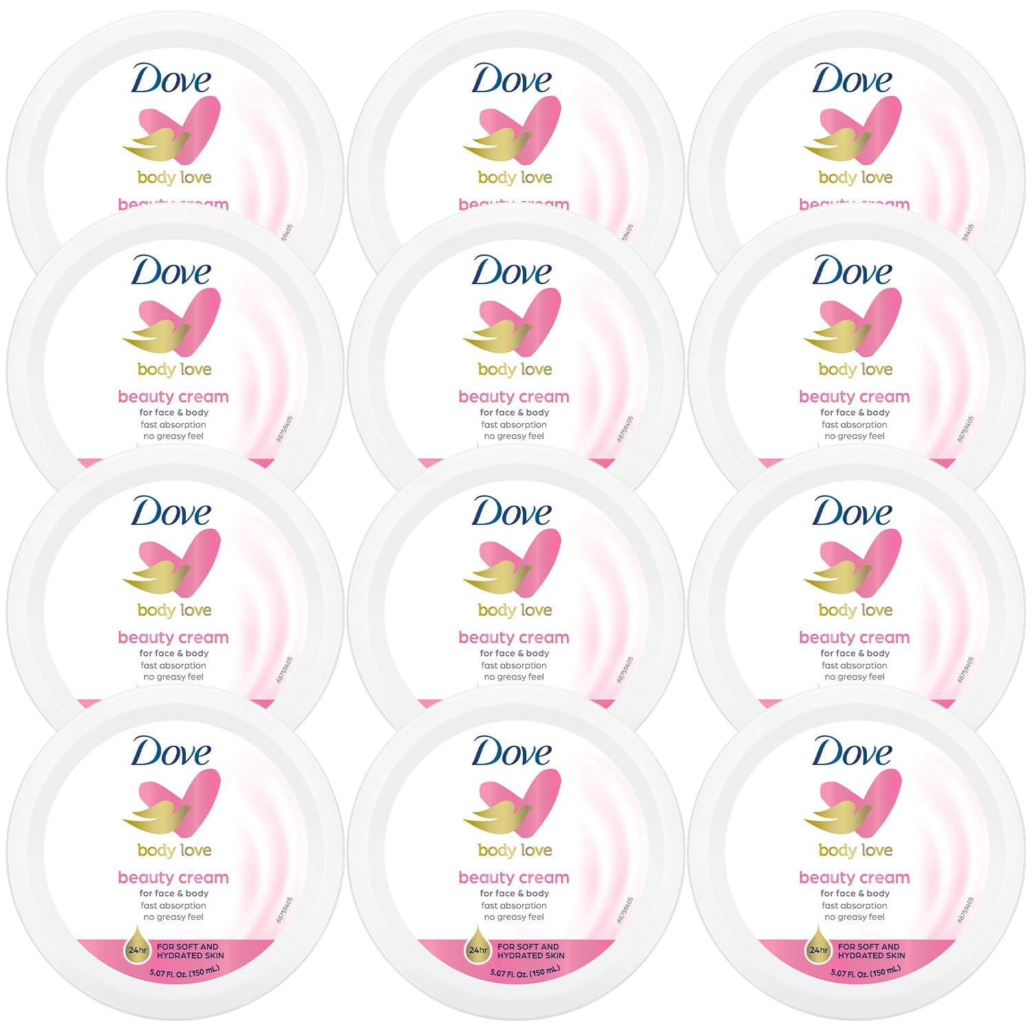 Dove Body Love Beauty AKF18 Cream, Lightweight, Fast-Absorbing and Body ...