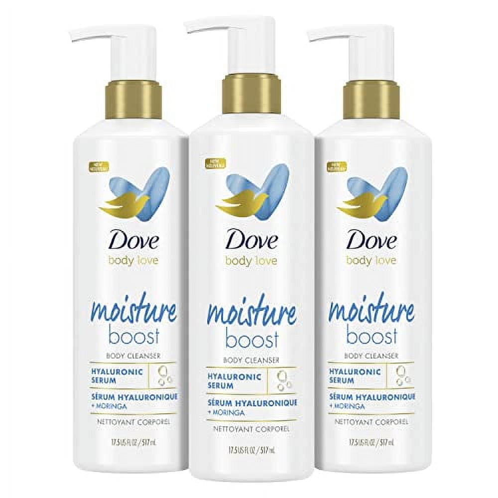 Dove Body Love Body .. Cleanser Moisture Boost 3 .. Count For Dry Skin ...