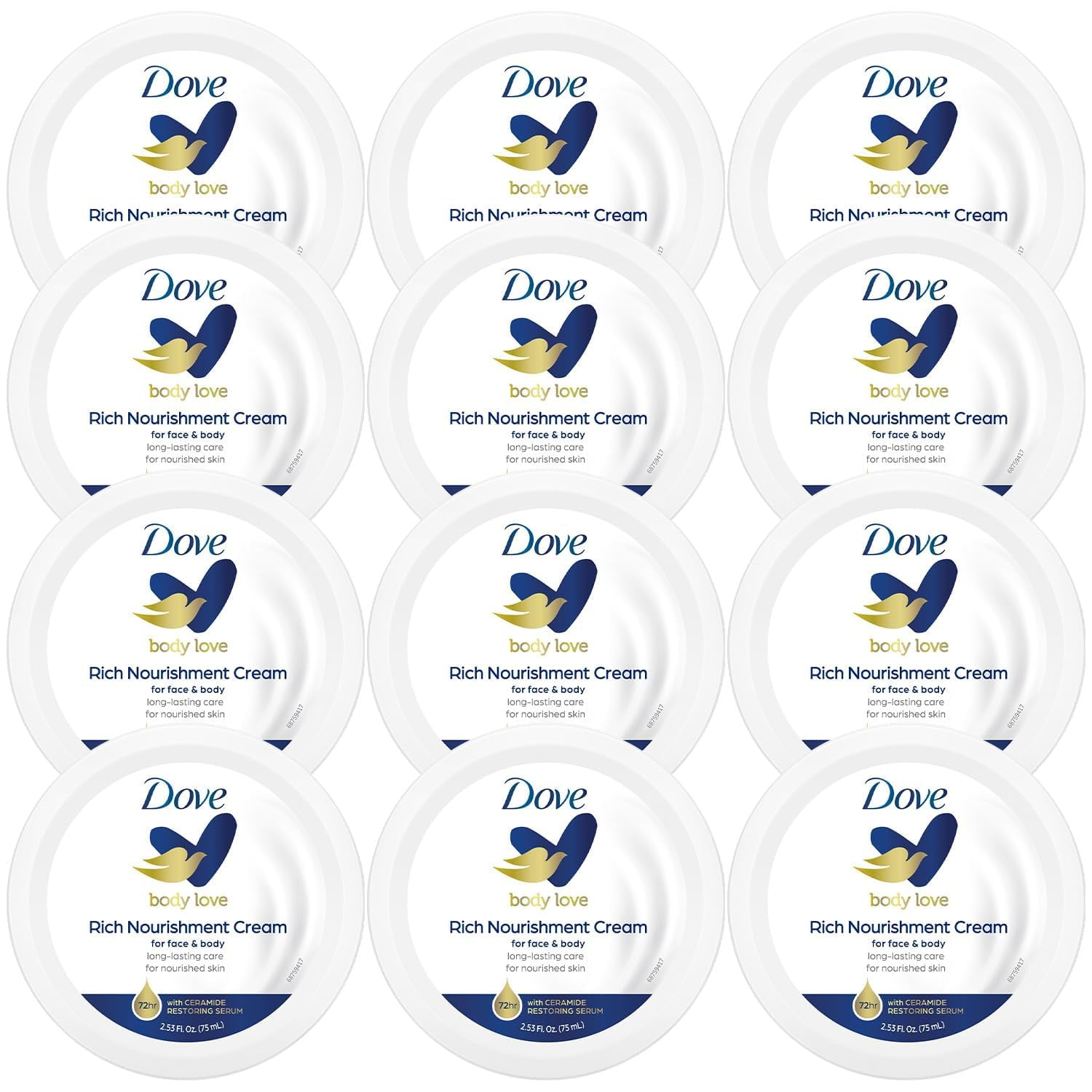 Dove Body Love Rich SBF3 Nourishment Cream, Face, Hand & Body Lotion ...