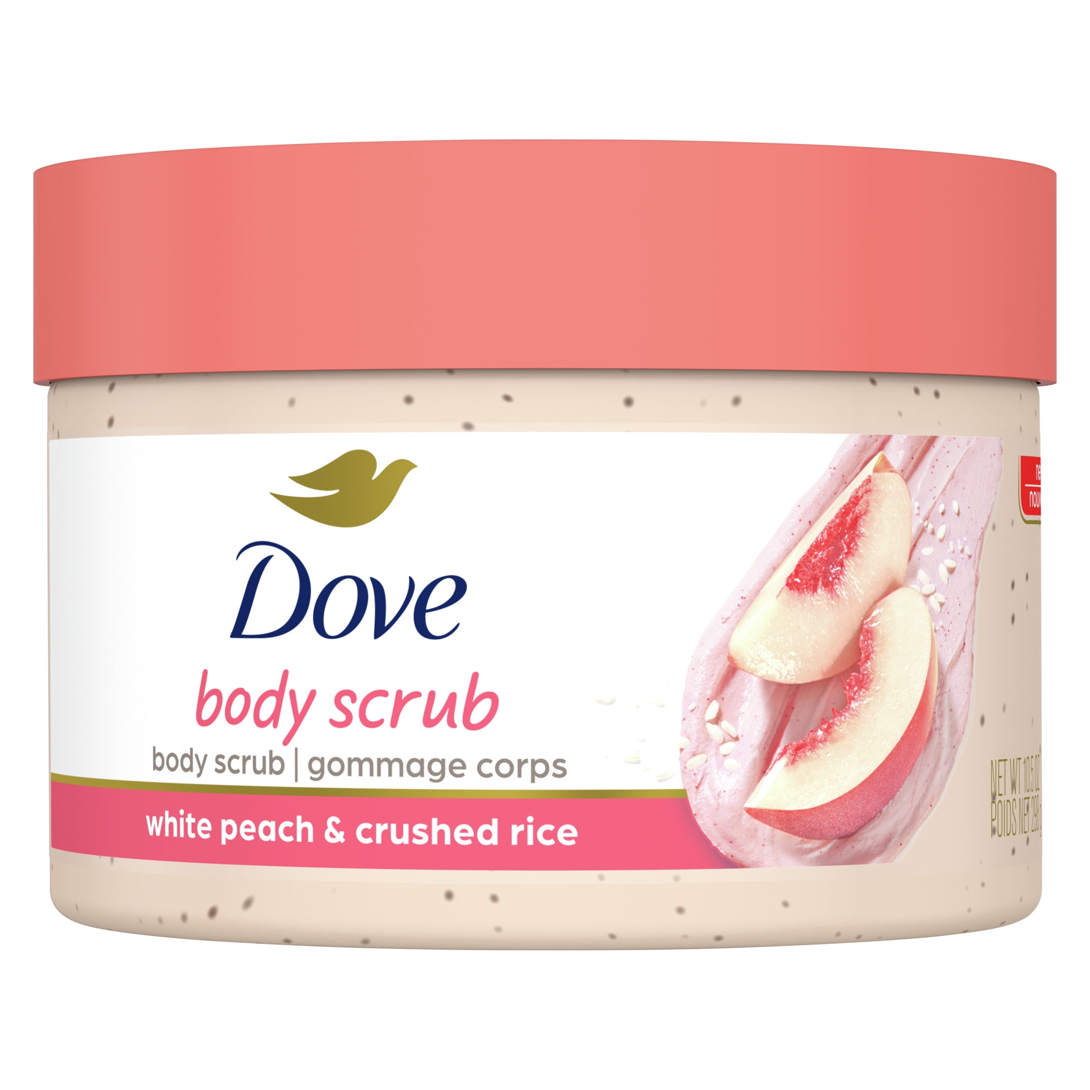 Dove Body Scrub White Peach & Crushed Rice, 10.5 oz - Walmart.com