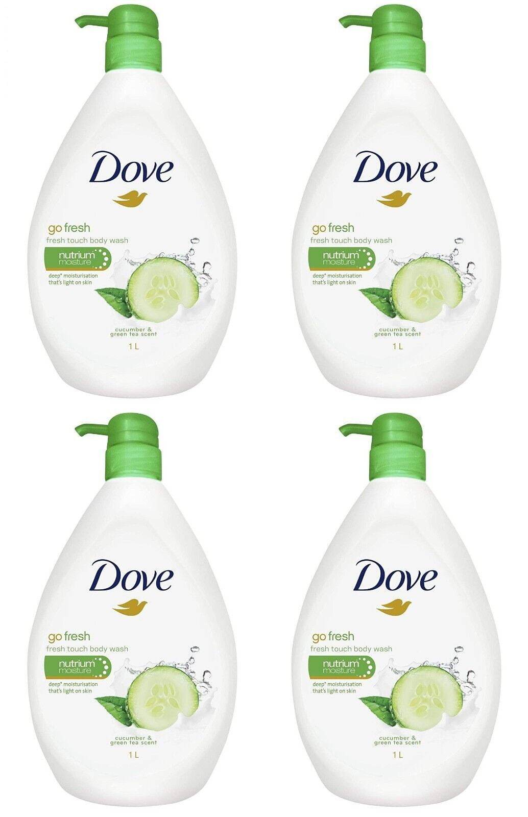 Dove Body Wash Deeply Nourishing W/Pump Cucumber Hand Wash Liquid Soap ...