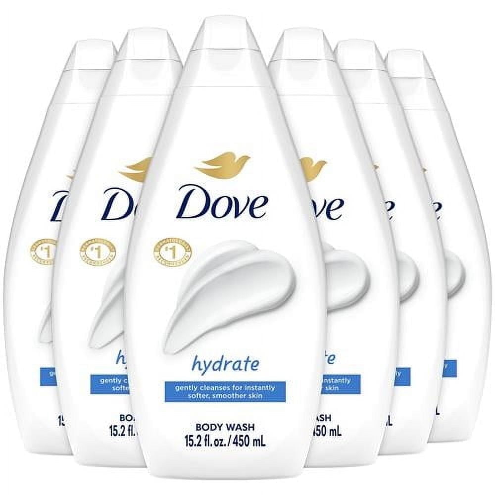 Dove Body Wash, Hydrate 6-Pack – Moisturizing Cleanser For Smooth, Soft ...