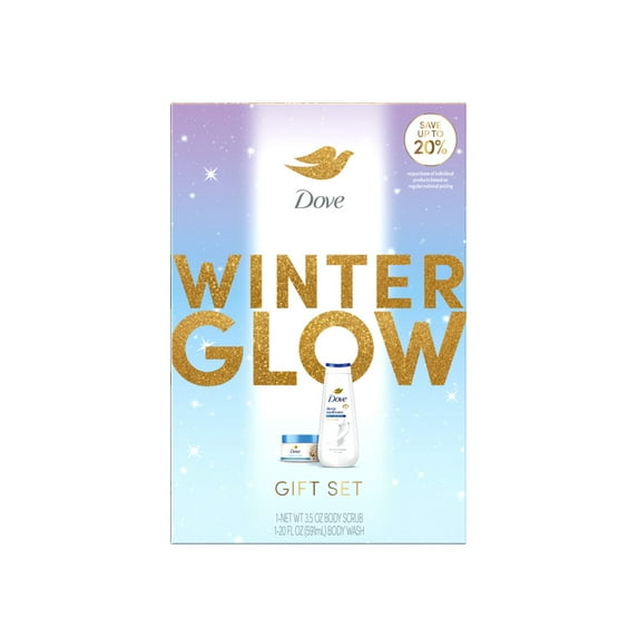 Dove Limited Edition Glow Gift Set Deep Moisture Body Wash & Macadamia Scrub, 2 Count - Walmart.com