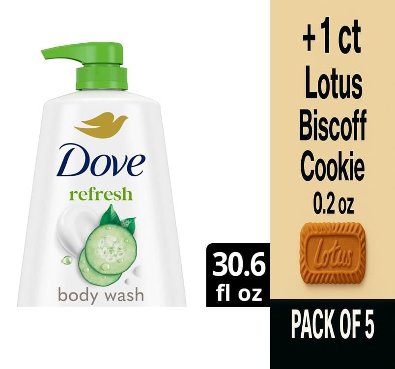 Dove Body Wash with Pump for 24hr Soft Skin Refresh Cucumber & Green ...