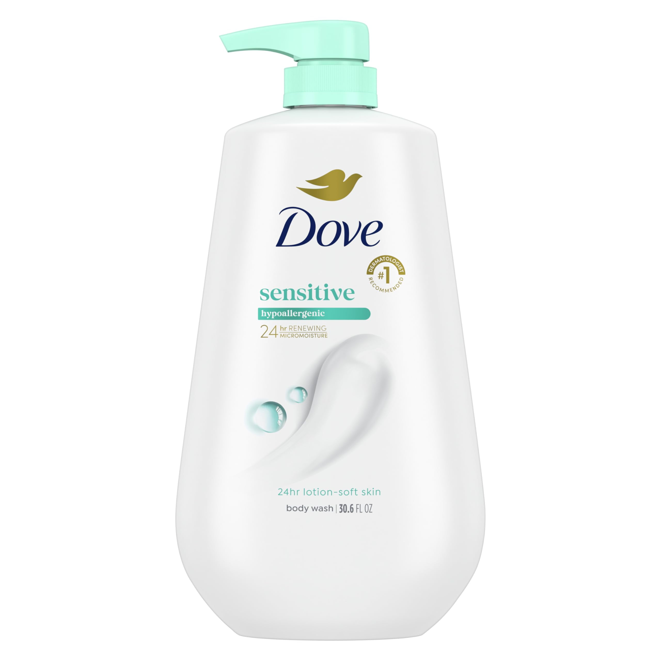 Dove Moisturizing Liquid Body Wash Sensitive Skin Hypoallergenic, 30.6 ...
