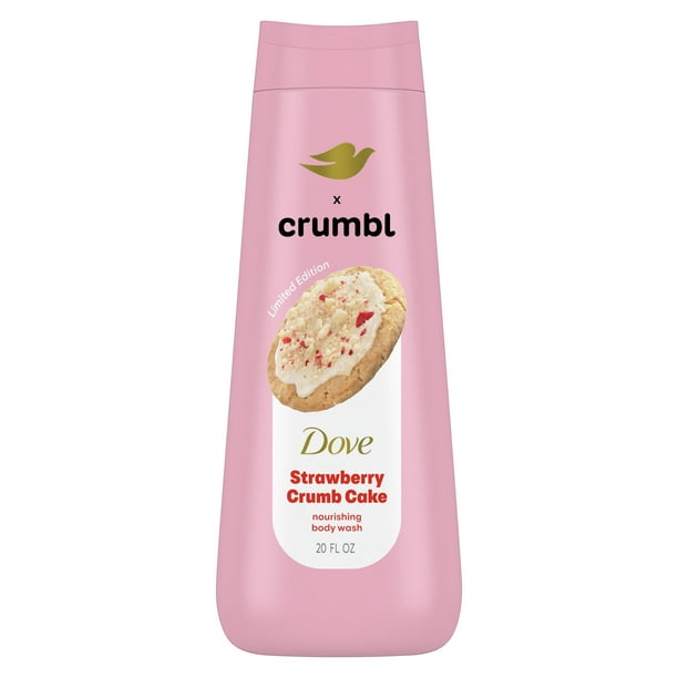 Dove Crumbl Moisturizing Liquid Body Wash Strawberry Crumb Cake, 20 oz ...