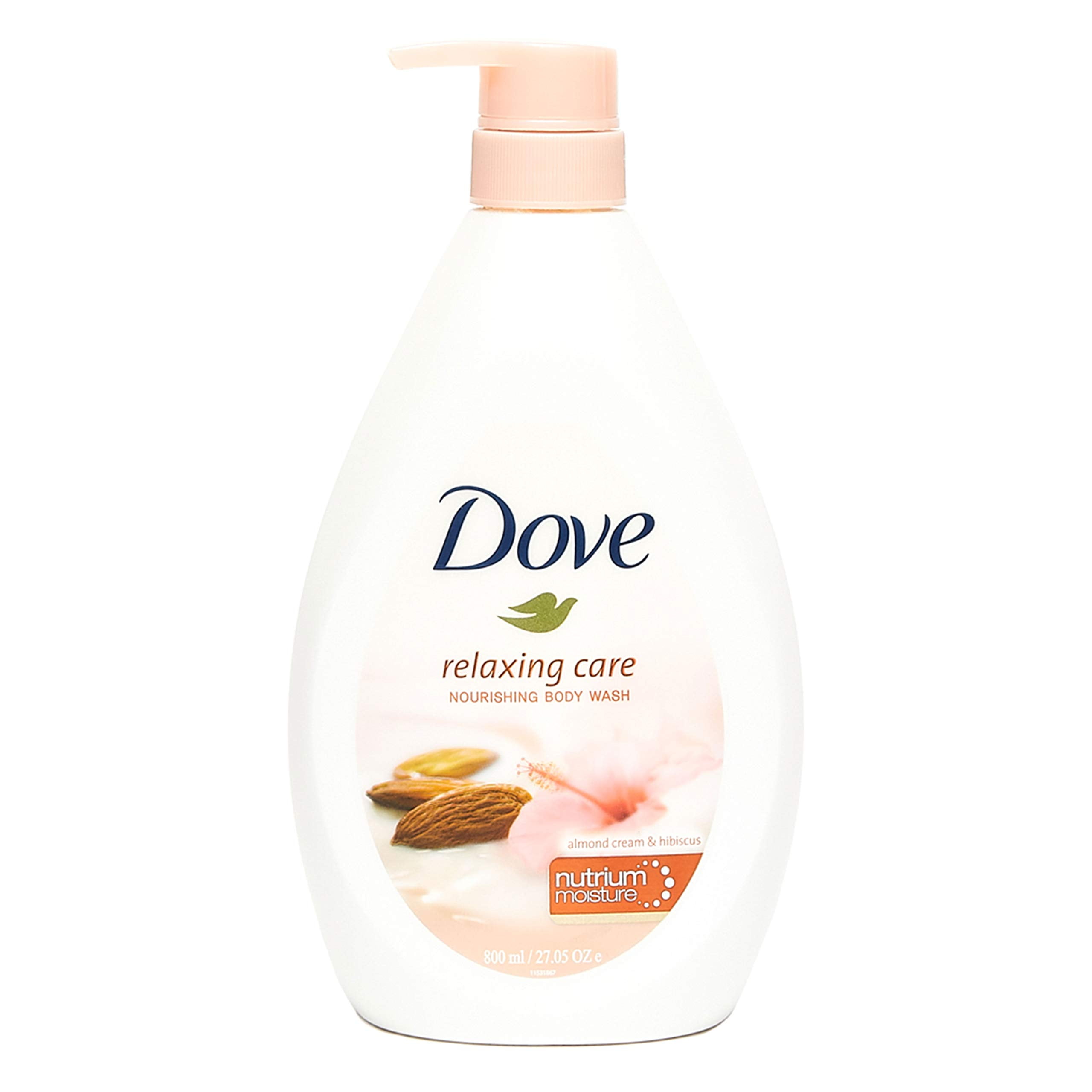 Dove Body Wash With Pump 2705oz 800ml Almond And Hibiscus