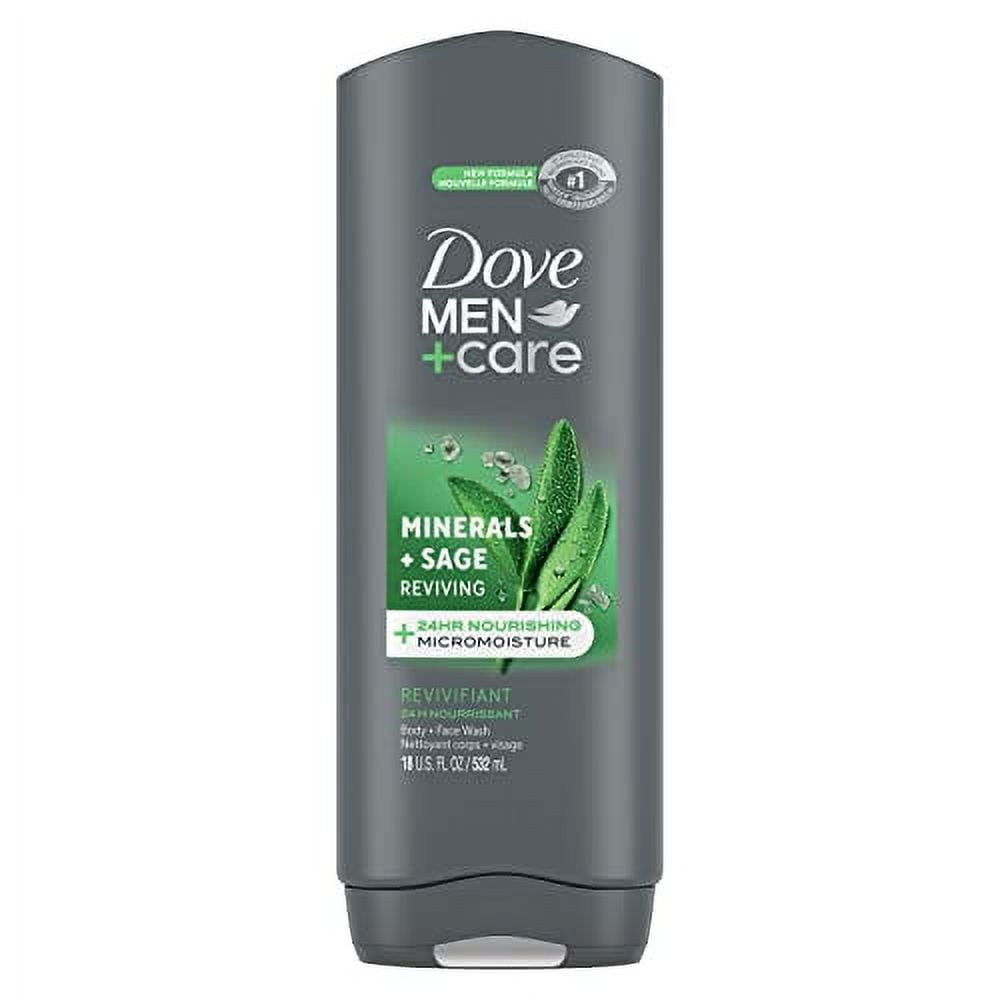 Dove Body and Face Wash Reviving Minerals + Sage Body Wash for Men with ...