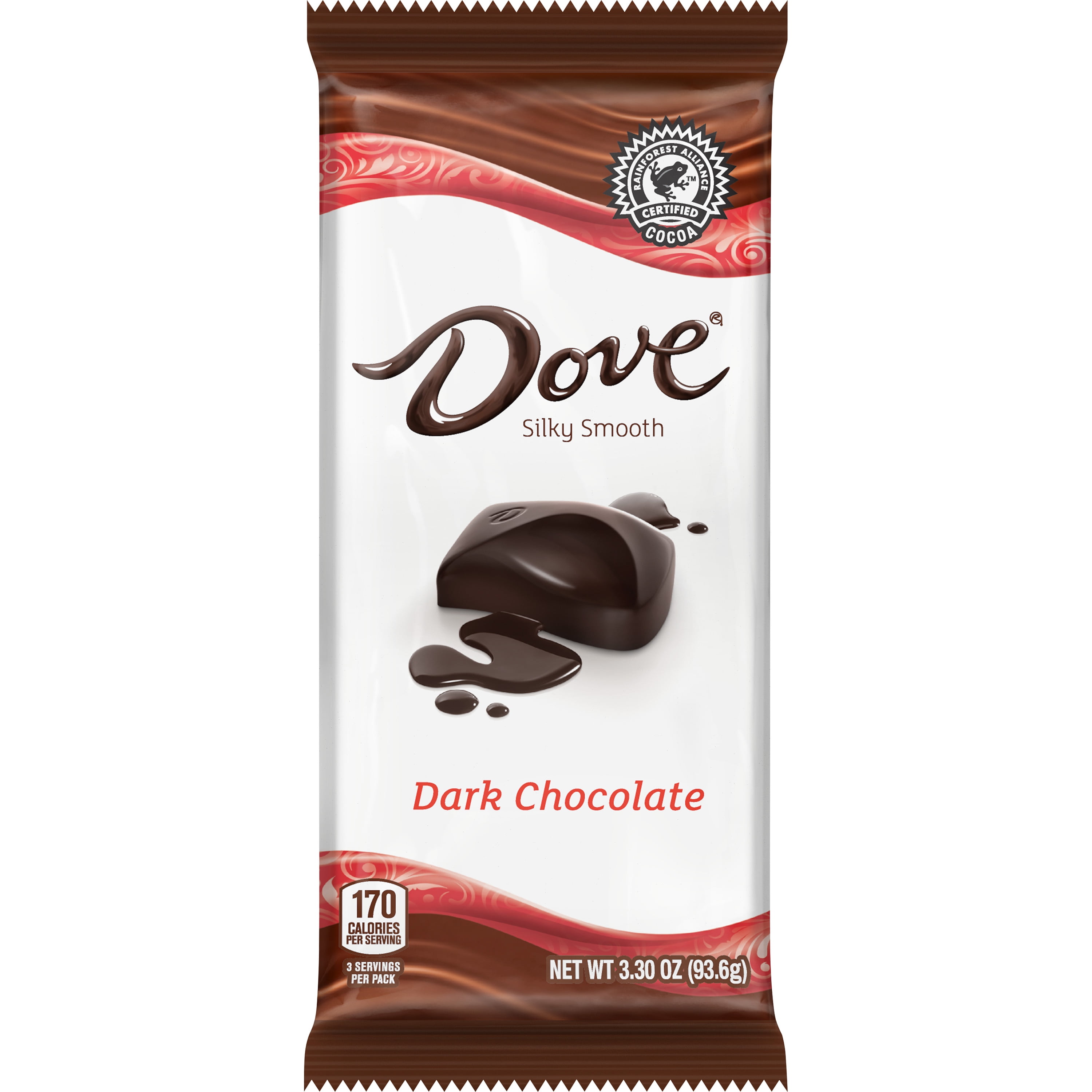 Dove Extra-Large Dark Chocolate Bar, Silky Smooth, Individually Wrapped ...