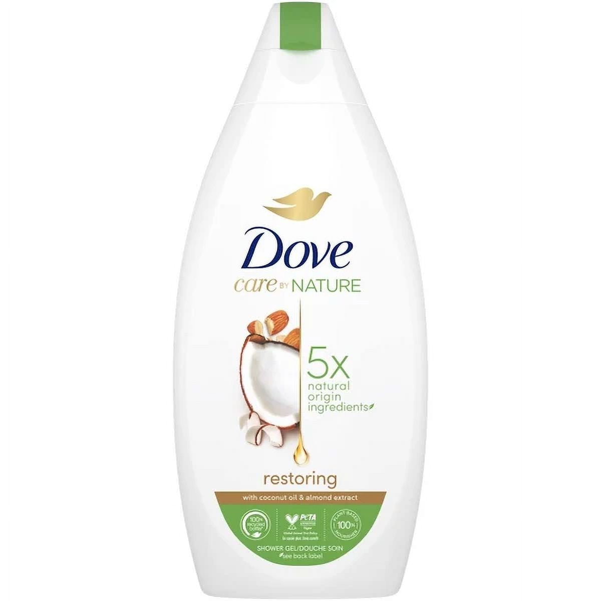 Dove Care By Nature Restoring Shower Gel 400ml (13.5 fl oz) - Walmart.com