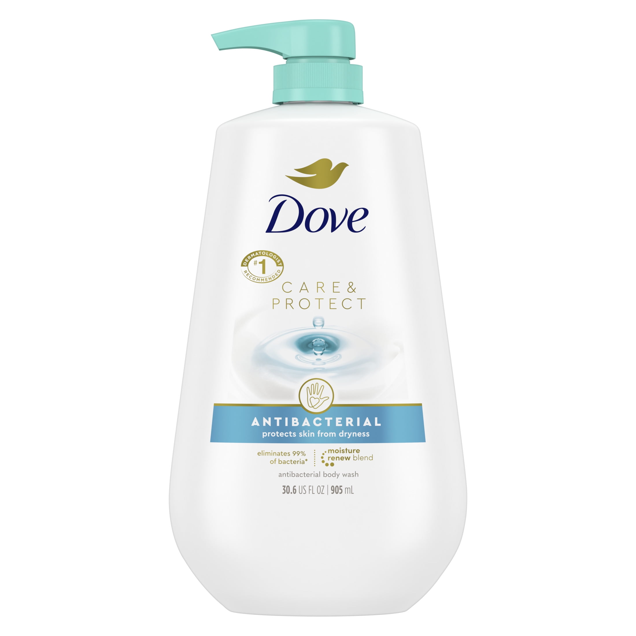 Dove Care and Protect Daily Use Antibacterial Hand Soap, 34 fl oz ...
